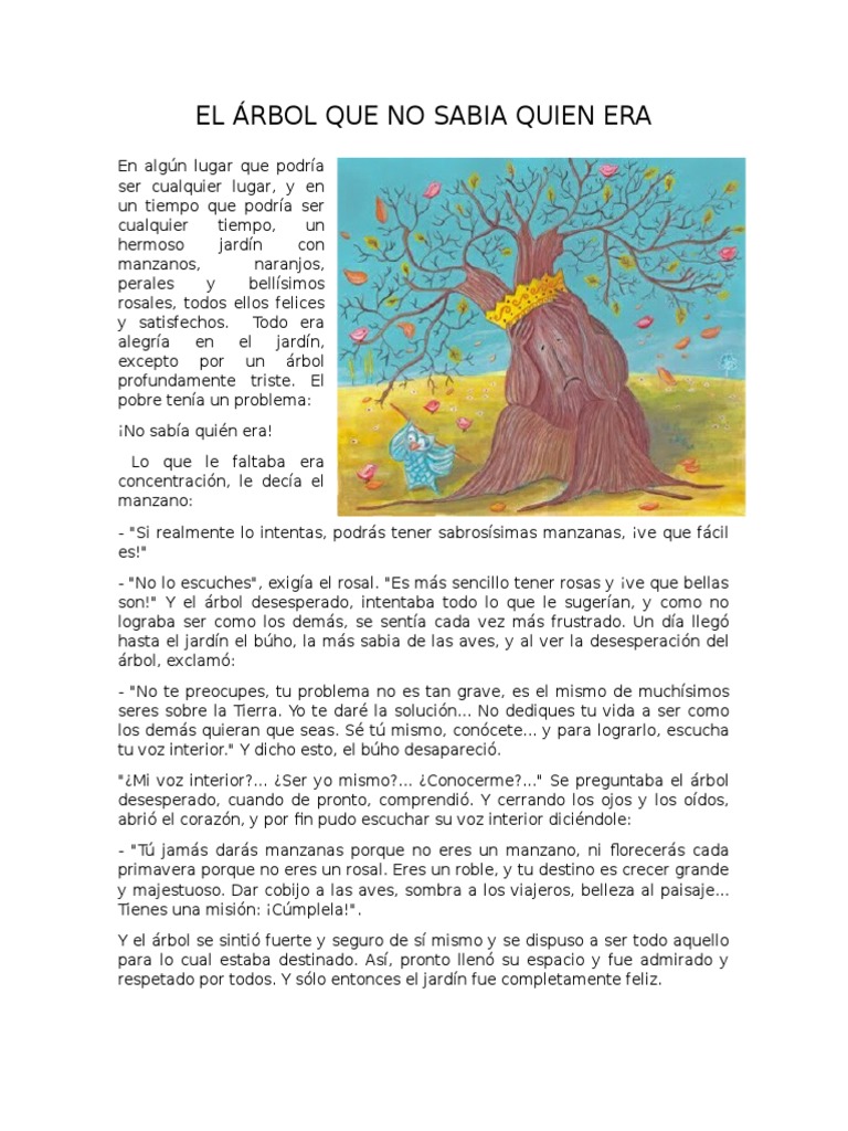 El Árbol Que No Sabia Quien Era | PDF El Árbol Que No Sabia Quien Era | PDF