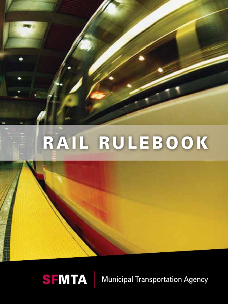 SFMTA Rail Operations Safety Rules | PDF | Rail Transport | Train