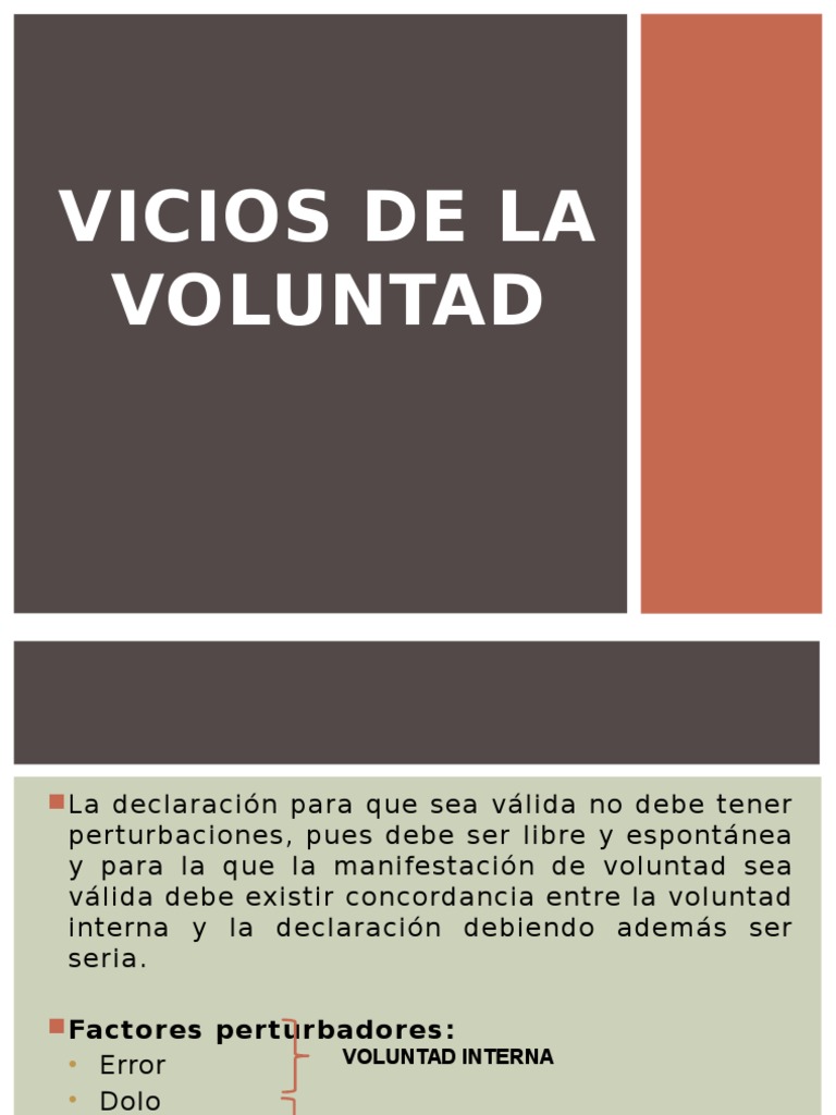 Vicios de La Voluntad | PDF | Intención (Derecho Penal) | Violencia