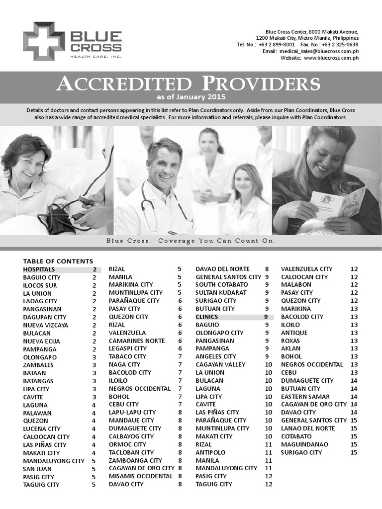 Blue Cross Providers | PDF | Metro Manila | Medical Specialties