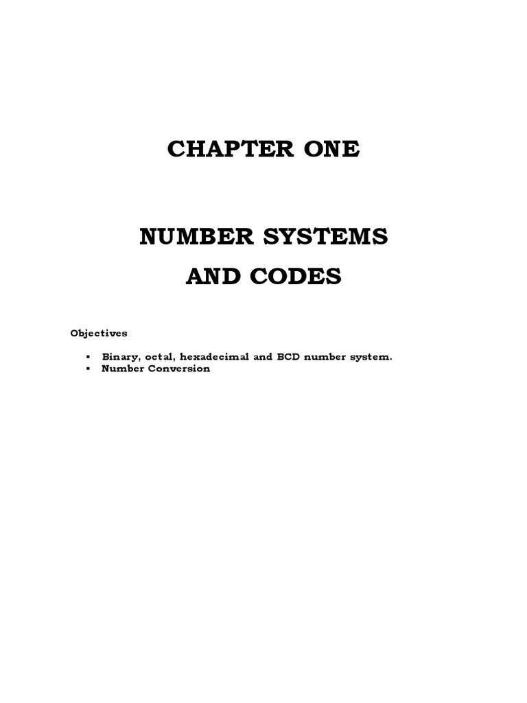 Chapter 1 - Number System & Codes | PDF | Binary Coded Decimal | Lexicology