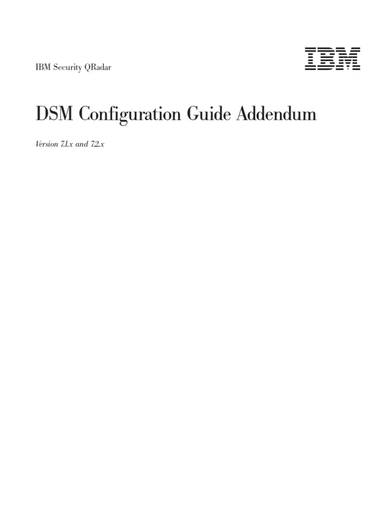 IBM Security Qradar DSM Configuration Guide Addendum | PDF | Computer ...