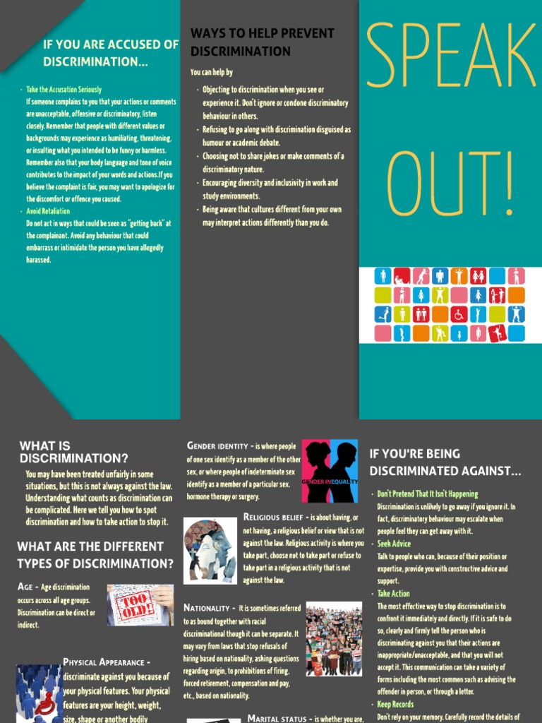 Brochure | PDF | Discrimination | Human Sexuality