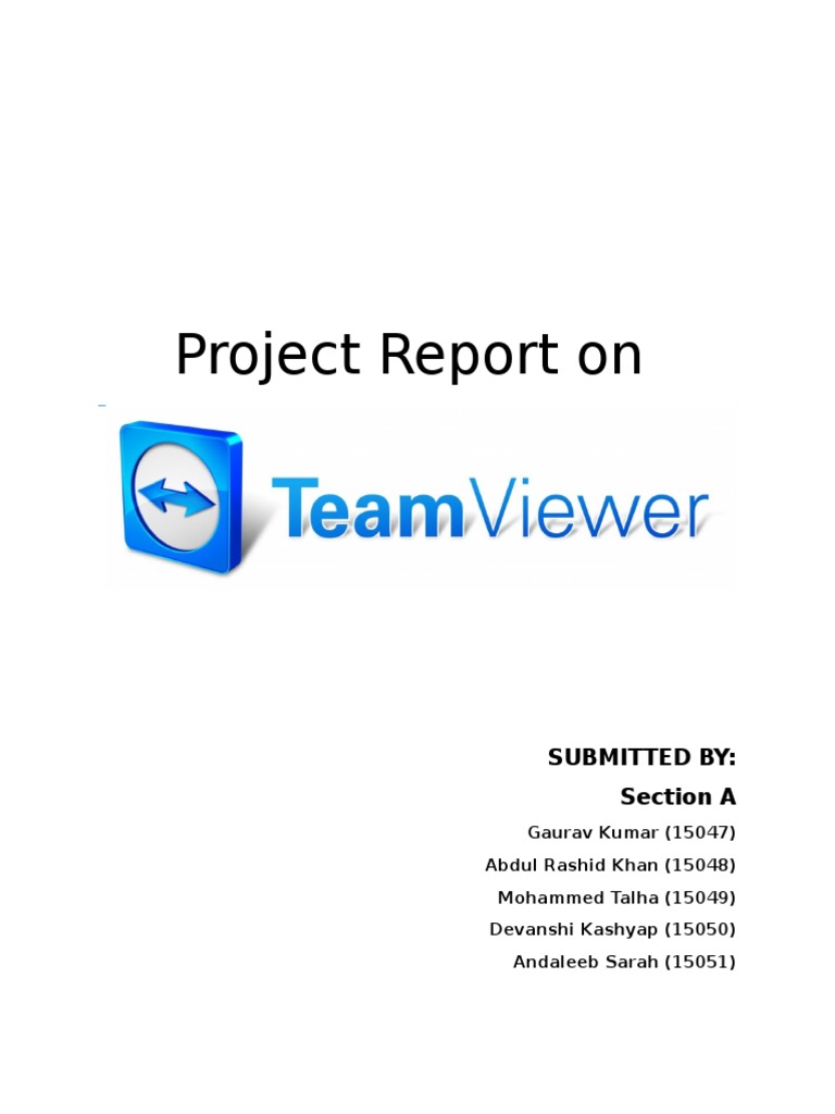 Teamviewer Project | PDF | Key (Cryptography) | Web Conferencing