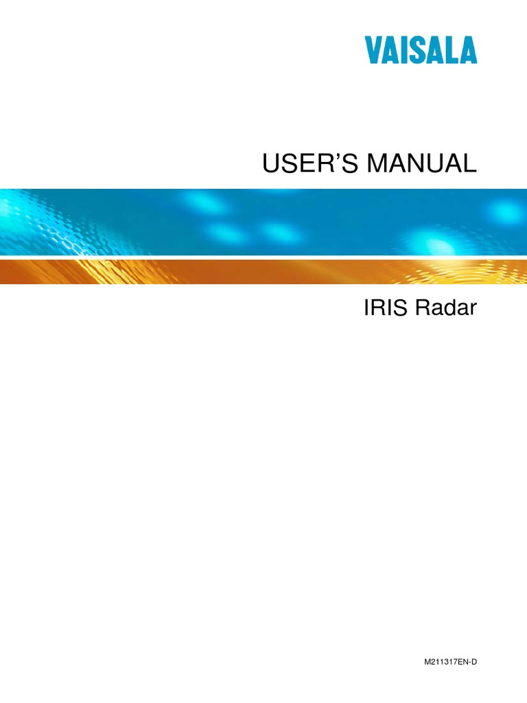 IRIS Radar Manual | PDF | Input/Output | Menu (Computing)