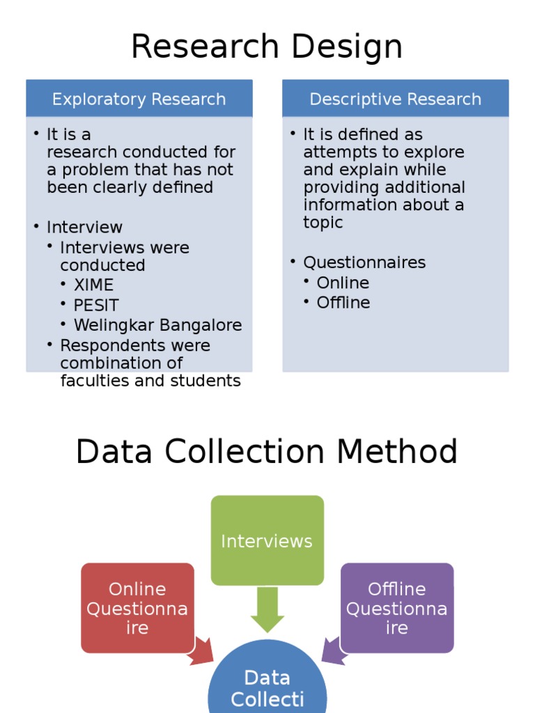 Research Design: Exploratory Research Descriptive Research | PDF ...
