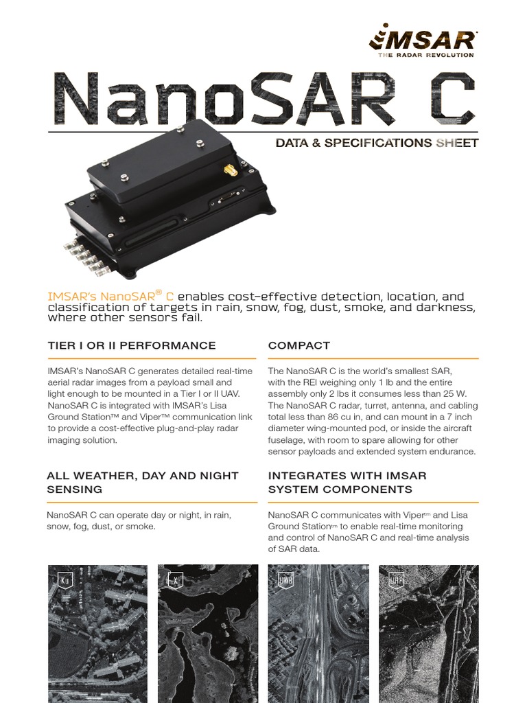 NanoSAR Datasheet | Download Free PDF | Wireless | Telecommunications ...