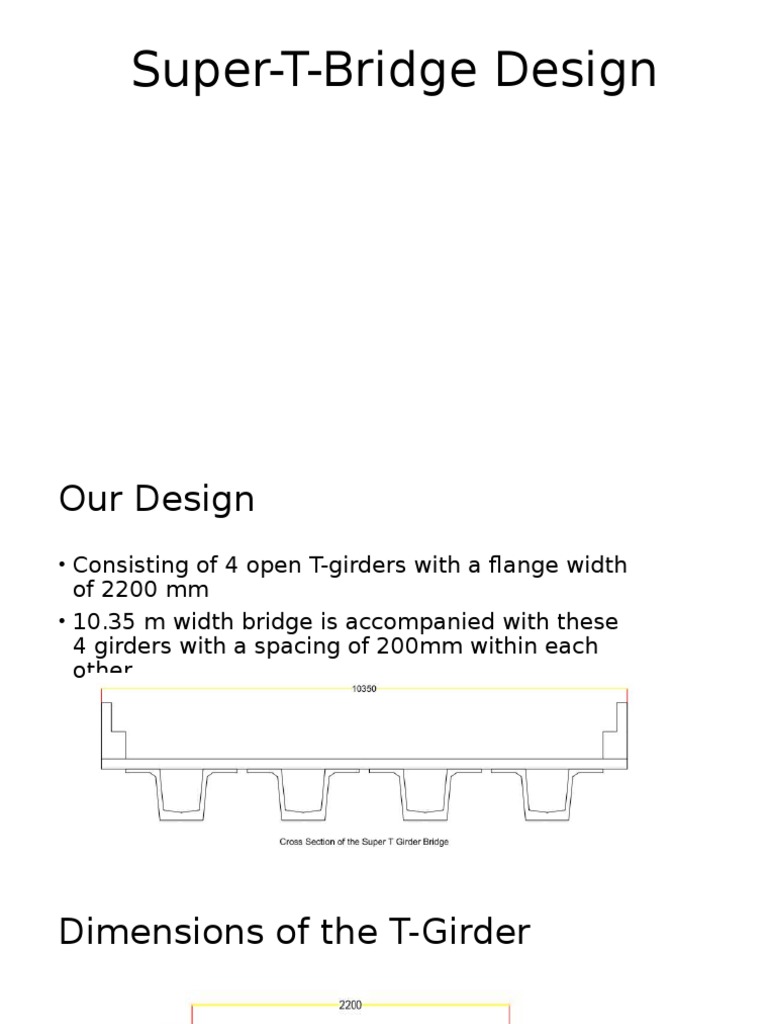 Super-T-Bridge Design Overview | PDF