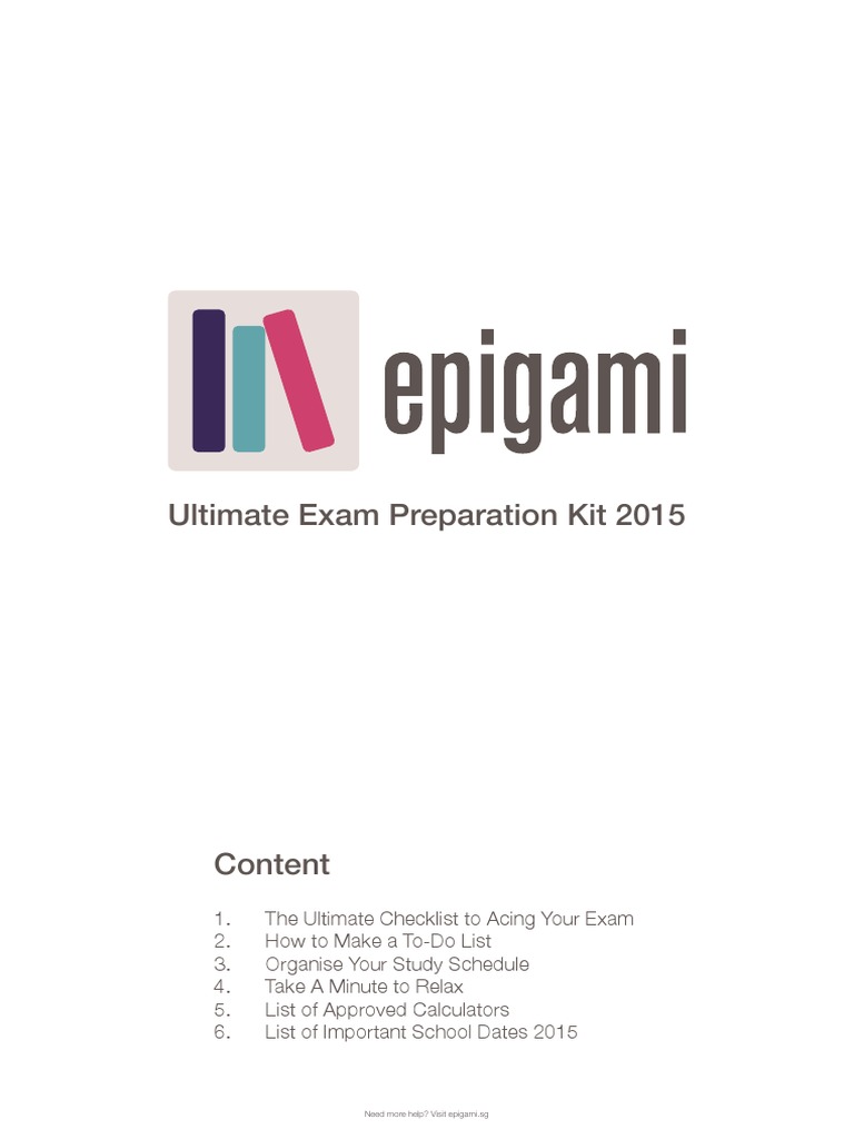 The Ultimate Exam Preparation Kit 2015: A Comprehensive Guide to Exam ...