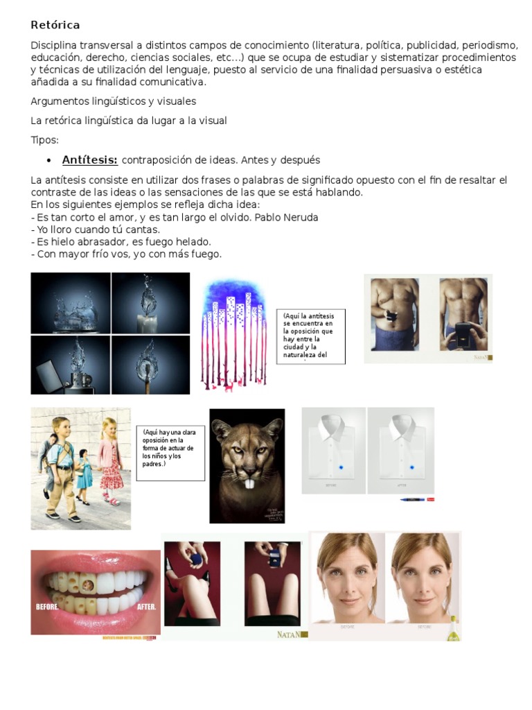Figuras Retóricas y su Significado | PDF | Metáfora | Retórica