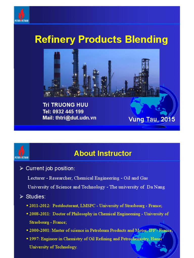 Refinery Products Blending | Gasoline | Diesel Fuel