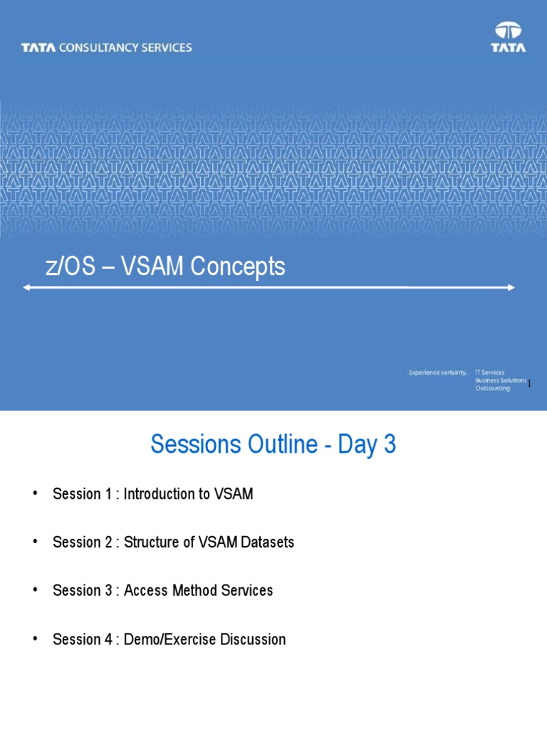 VSAM - Basic Concepts - V2.0 | PDF | Information Science | Computer Engineering
