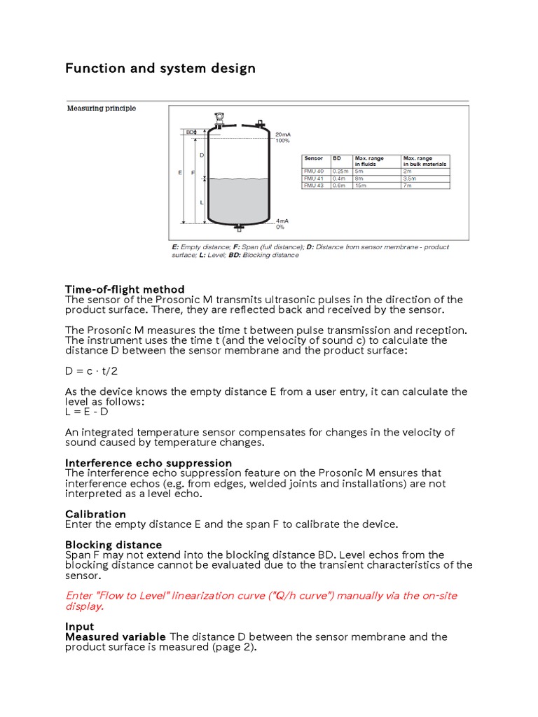 Prosonic Documentation | PDF | Flow Measurement | Calibration