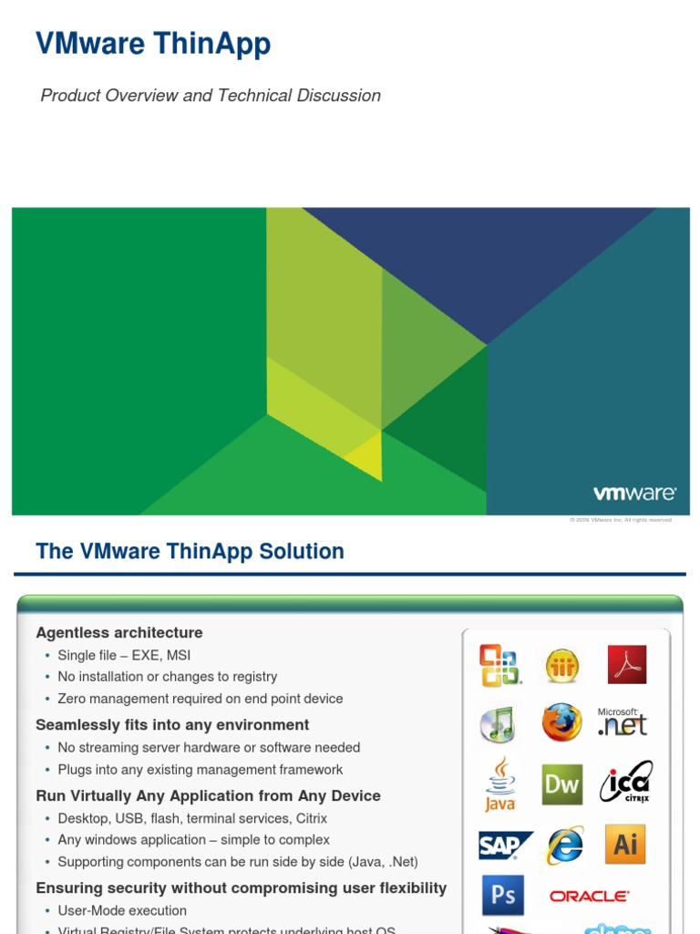 Vmware Thinapp: Product Overview and Technical Discussion | PDF | V ...