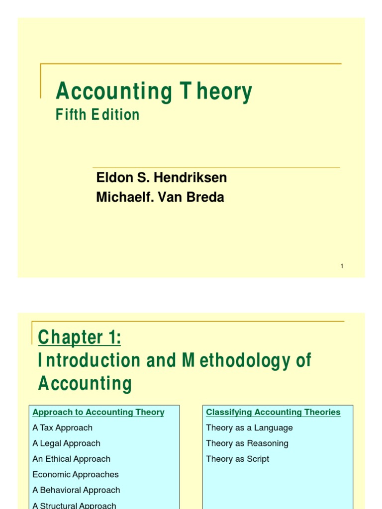 Overview of Accounting Theories | PDF | Accounting | Theory
