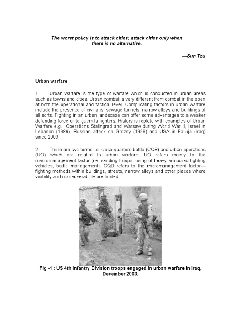 Urban 2 | PDF | Urban Warfare | Military