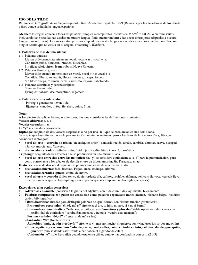 Tilde PDF | PDF | Vocal | Sílaba