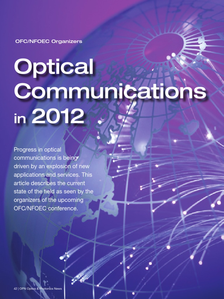 Optical Communications 2012 | PDF | Photonics | Optical Fiber