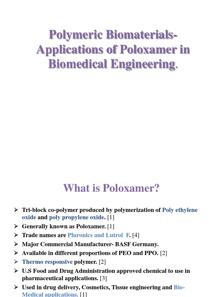 poloxamer | Polymers | Chemical Substances