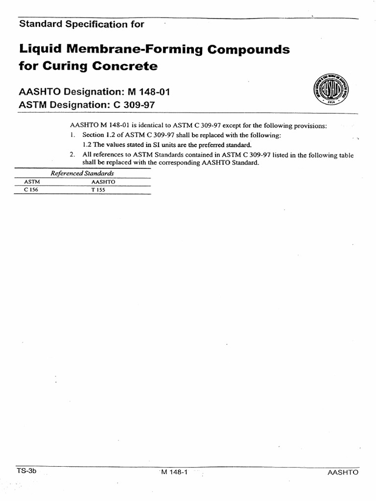 Aashto M-148-01 | PDF