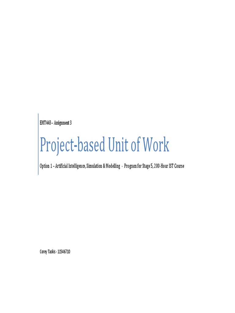 EMT443 Ass3 | PDF | Artificial Intelligence | Intelligence (AI) & Semantics