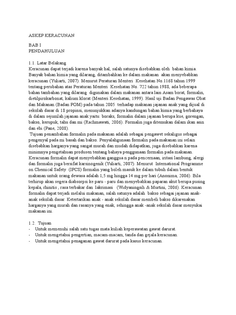 Askep Keracunan | PDF