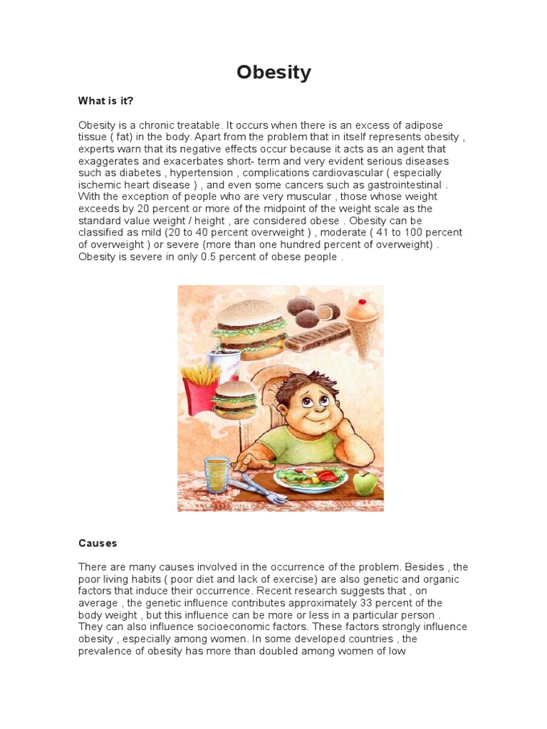 An In-Depth Look at Obesity: Causes, Symptoms, Types, Treatments and ...