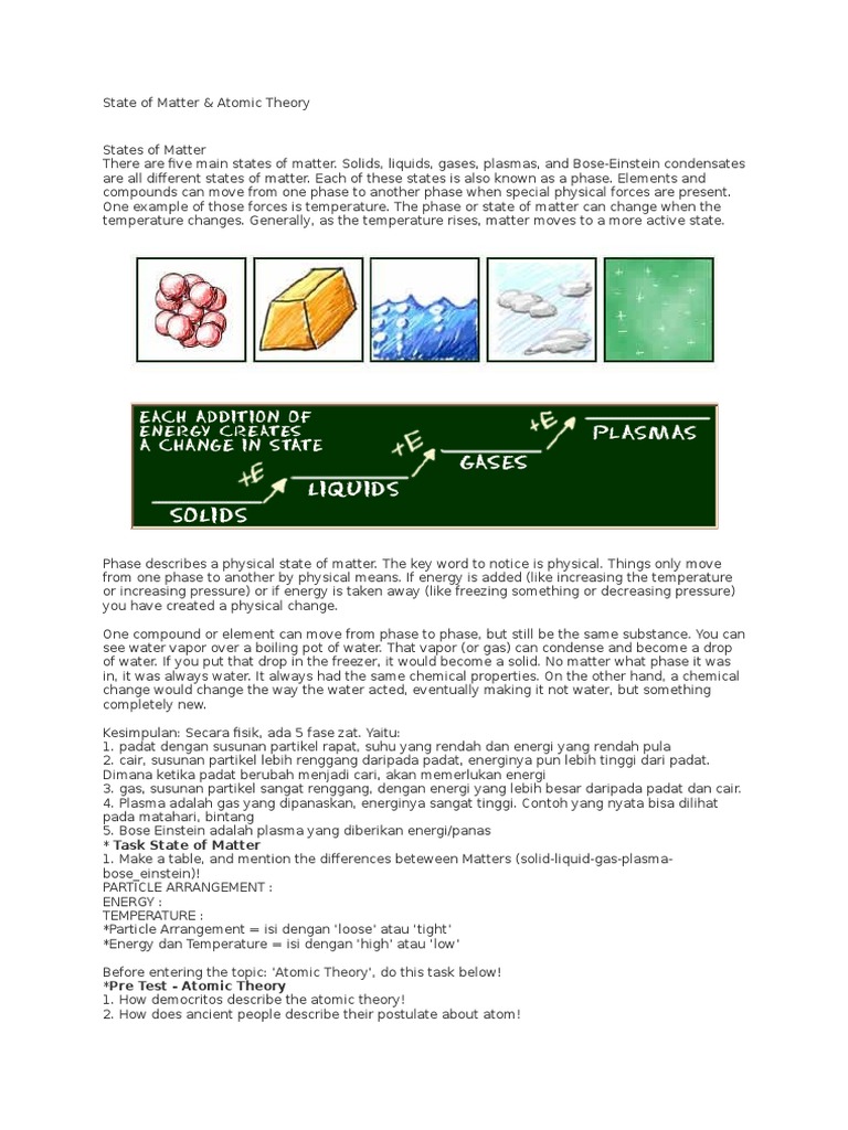 State of Matter | PDF | Atoms | Atomic Nucleus