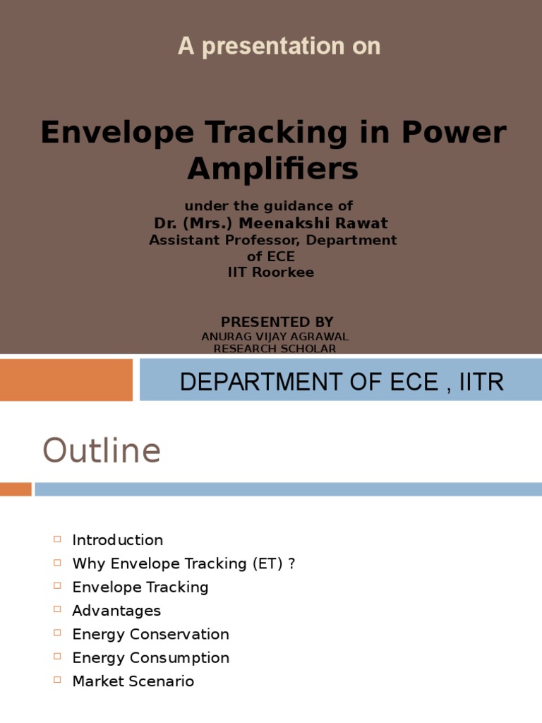 Envelope Tracking in Power Amplifiers | PDF | Electrical Engineering ...