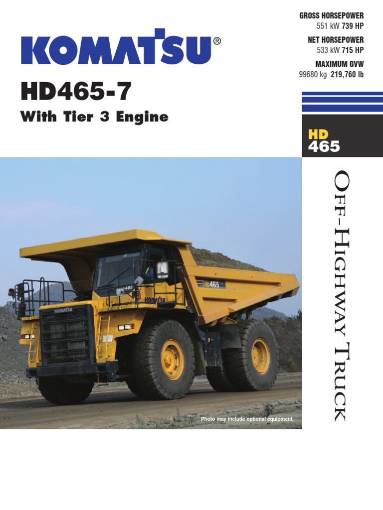 HD465 7 | PDF | Horsepower | Truck