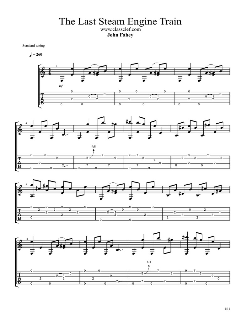 Last Steam Engine Train by John Fahey | PDF | Guitar Family Instruments ...
