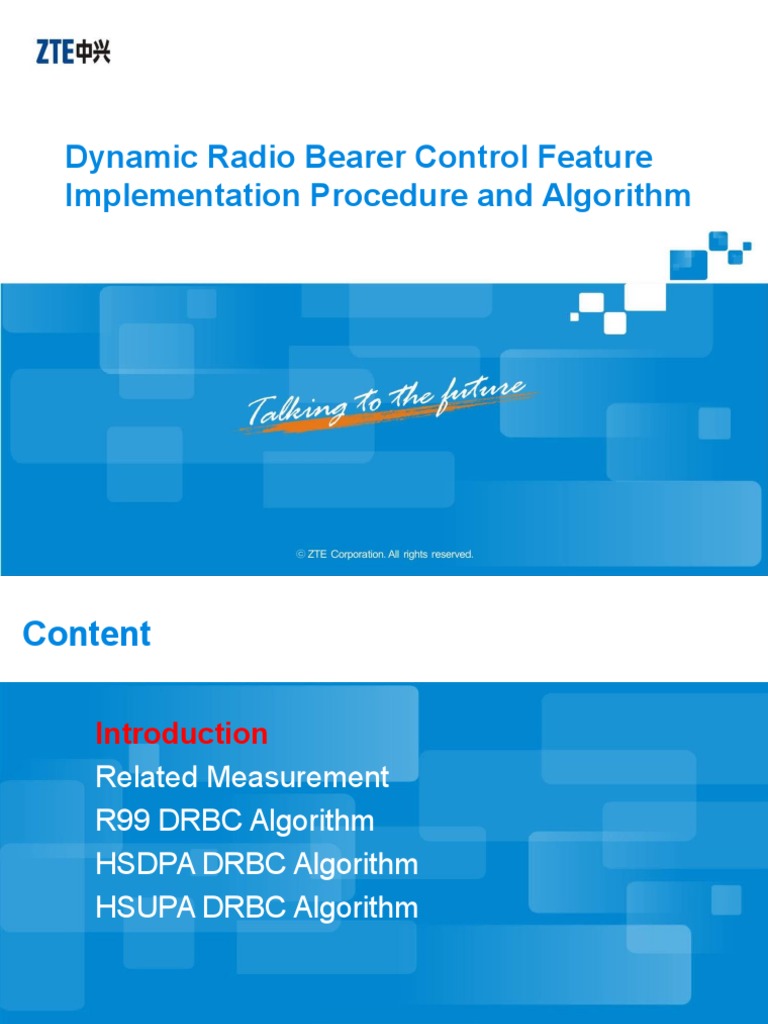 Dynamic Radio Bearer Control Guide | PDF | High Speed Packet Access ...