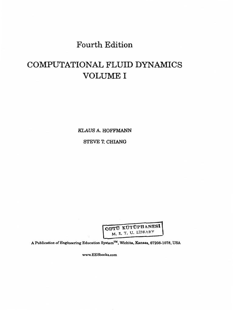 Fiskom - CFD Vol.I by K A.hoffmann | PDF | Finite Difference | Algorithms