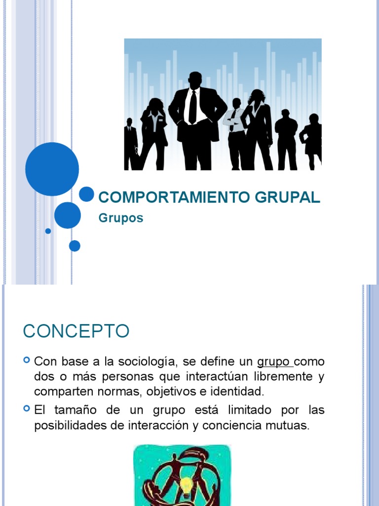 Comportamiento Grupal | PDF | Liderazgo | Sicología