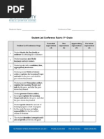 Student-Led Conference Template | PDF