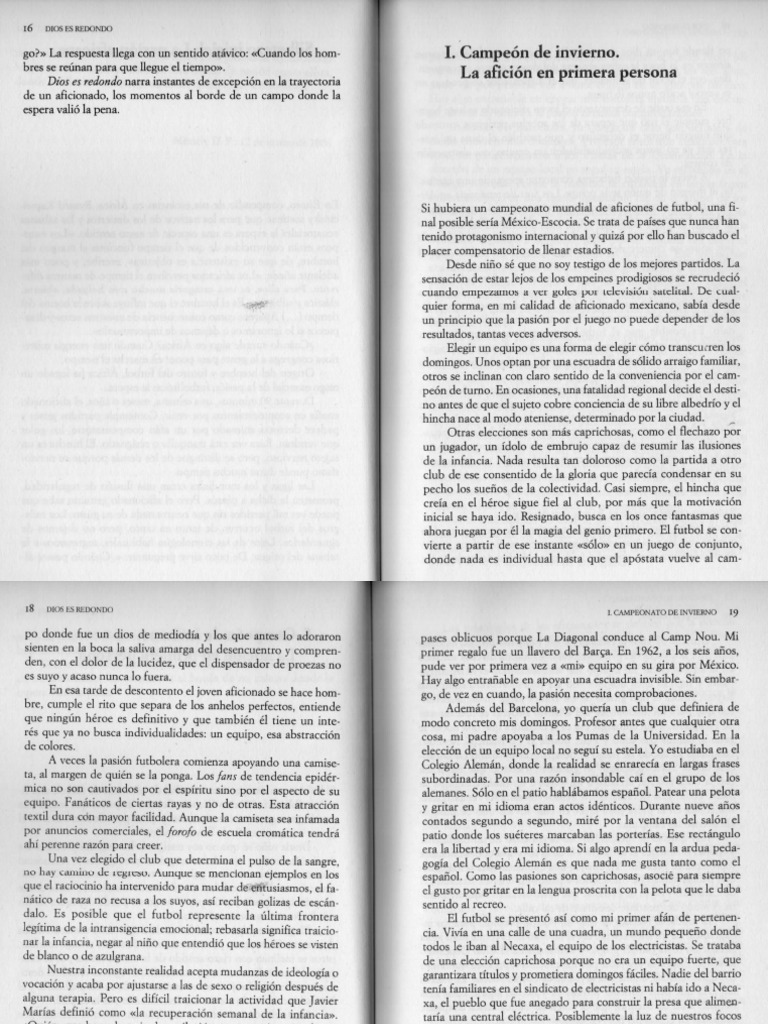 Dios Es Redondo Juan Villoro | PDF | Asociación de Futbol | Serbia
