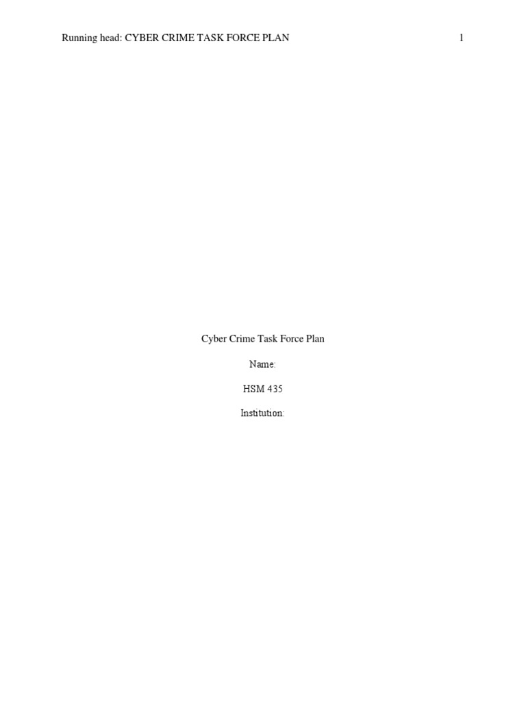 HSM Introduction To Cyber Crime Final Paper - Cyber Crime Task Force ...