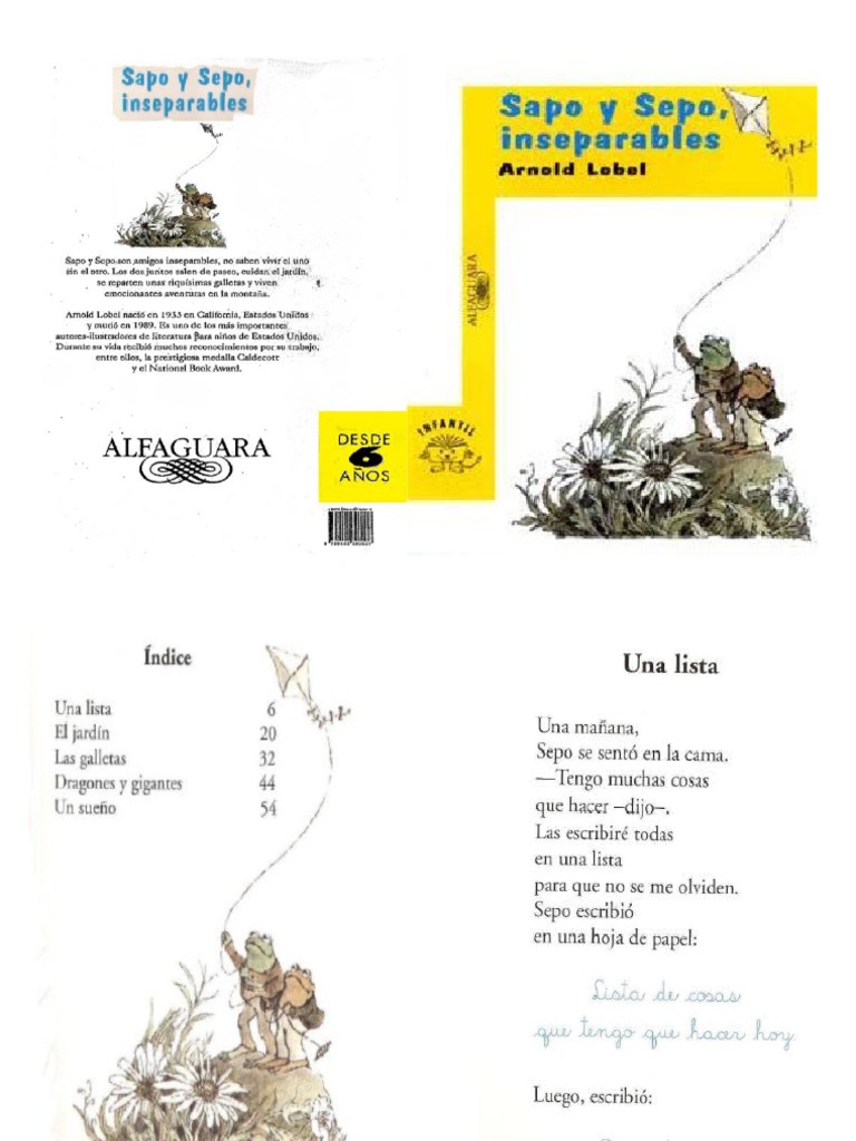 LIBRO Sapo Y Sepo Inseparables | PDF
