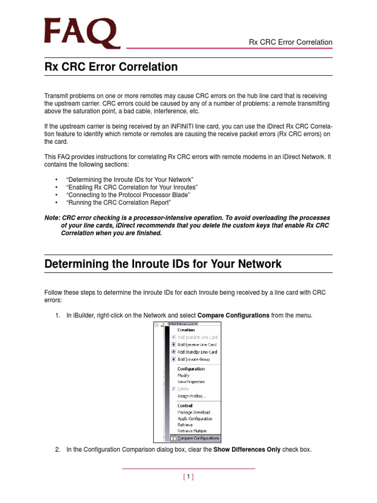 How Do I Correlate RX CRC Errors With Remote Modems | PDF | Digital Technology | Media Technology