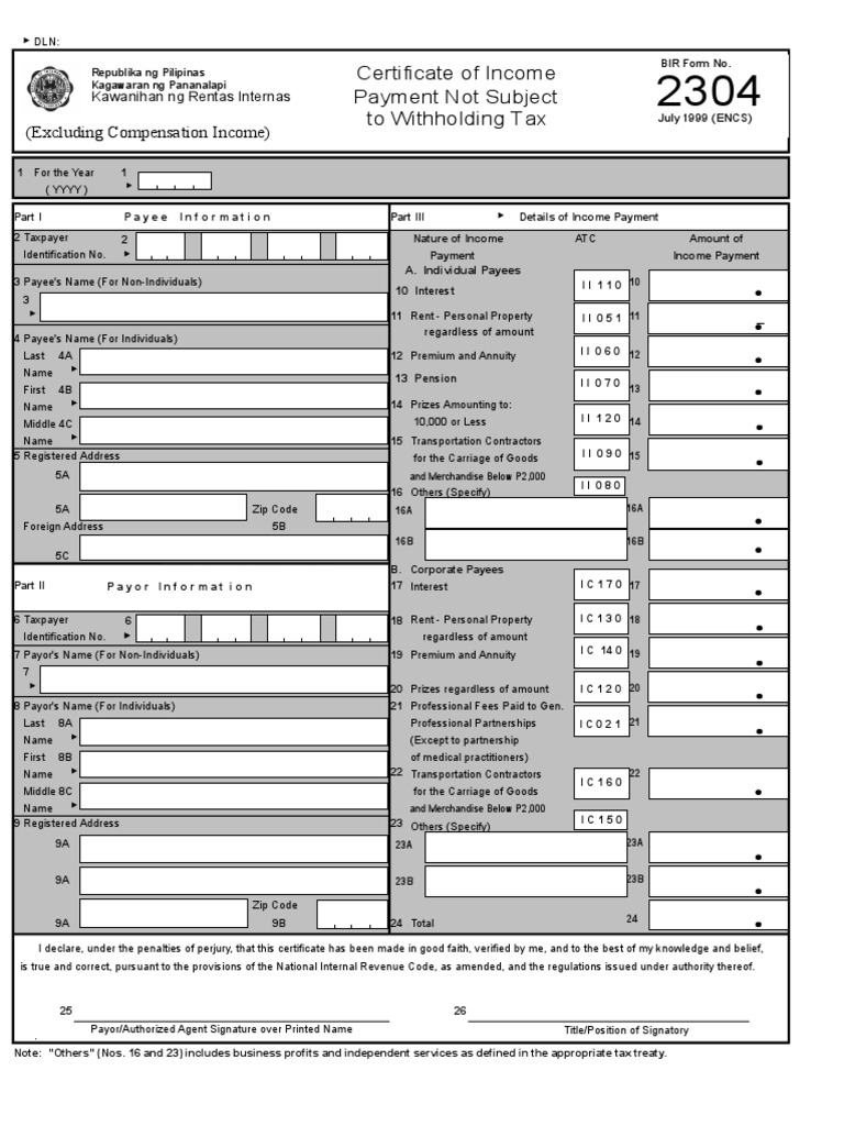 2304 | PDF | Withholding Tax | Annuity (European)