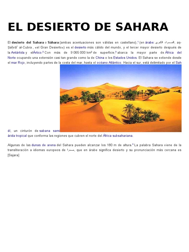 El Desierto de Sahara | Sáhara | Desierto | Prueba gratuita de 30 días ...