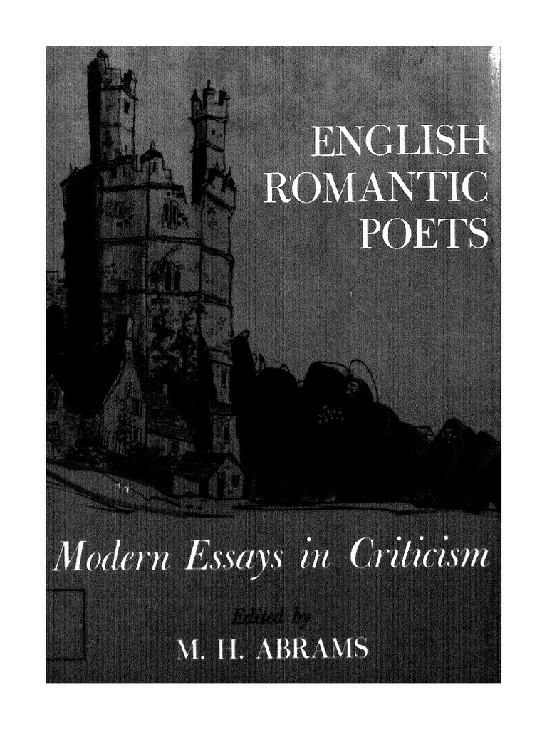 M. H. Abrams - English Romantic Poets Modern Essays in Criticism | PDF