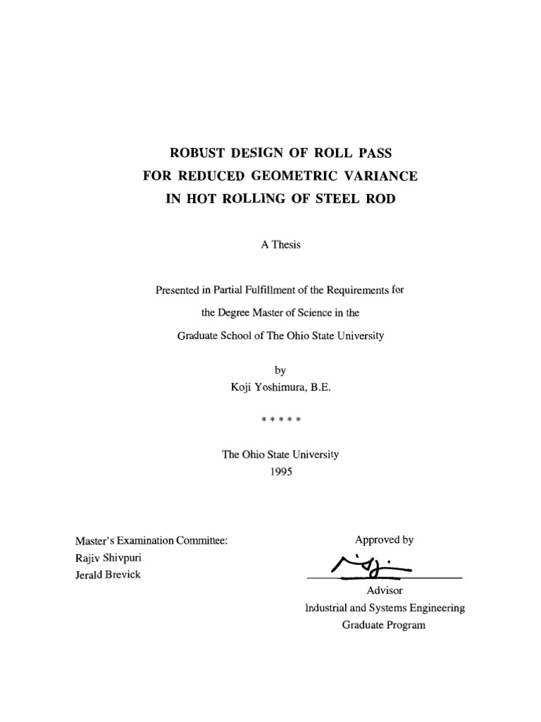 YoshimuraKoji1995 Roll Pass Design - WRM | PDF