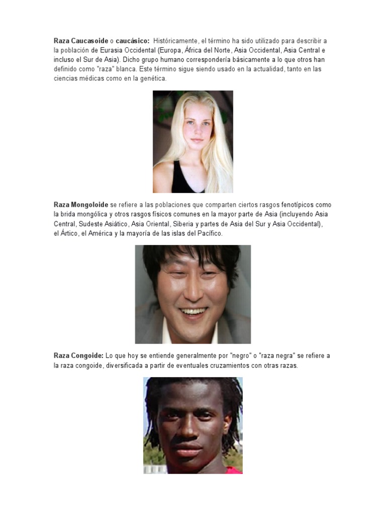 Razas Humanas | PDF | Raza (categorización humana) | Asia