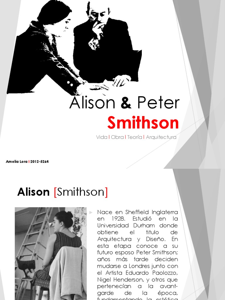 Alison y Peter Smithson: Arquitectura y Teoría | PDF | Science ...