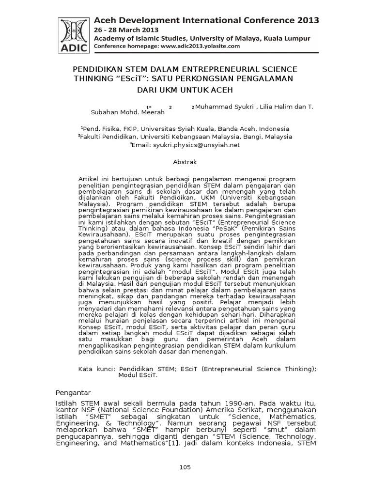 Jurnal ESciT | PDF