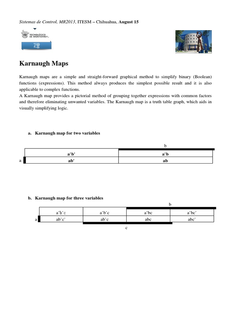 An Introduction to Karnaugh Maps: A Graphical Method for Simplifying ...
