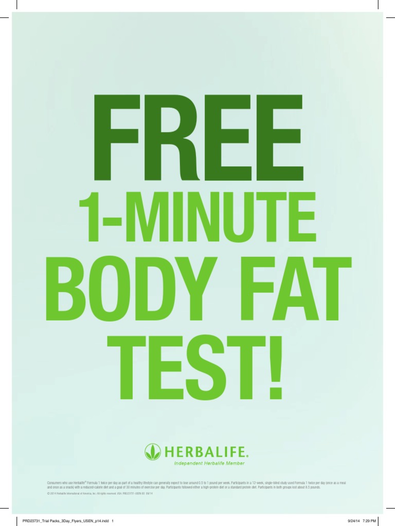 1-Minute: Body Fat Test! | PDF