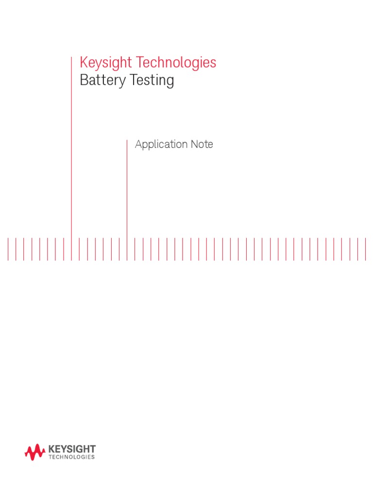 Battery Testing: Keysight Technologies | PDF | Battery (Electricity ...