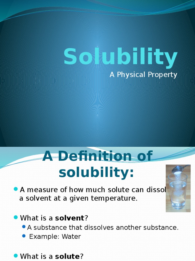 Solubility of Salt, Sugar and Baking Soda | PDF | Solution | Solubility